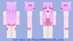 Pink Gamer Girl Minecraft Skin