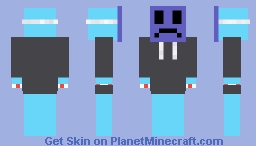 Backrooms Wikidot Entity 68 - Partypooper/Blue Husk Minecraft Skin