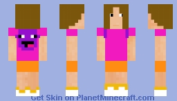 dora with hot backpack Minecraft Skin