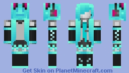 KillerCreeper55 Miku Minecraft Skin