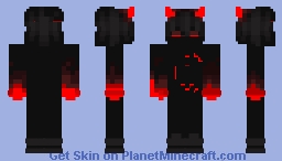 Red Faded demon Minecraft Skin