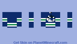 Vancouver Canucks Home Jersey Base Minecraft Skin