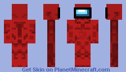 Among us red Minecraft Skin