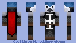 Blue Jay knight skin with default cape Minecraft Skin