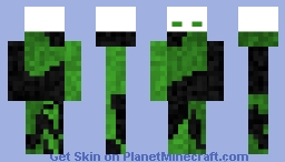 Green and Black Minecraft Skin