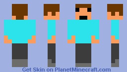 8-Bit Steve Minecraft Skin