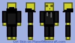 yellow slime in jacket Minecraft Skin
