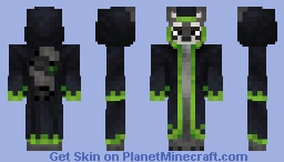 Fire Raccoon Wizard Minecraft Skin
