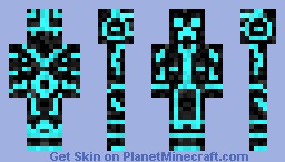 Tron Creeper Minecraft Skin