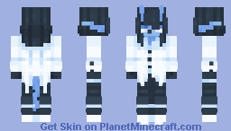icy blue Minecraft Skin