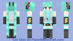 Hatsune Miku Minecraft Skin