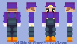 waluigi Minecraft Skin