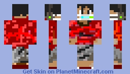 Bruh u y with face mask Minecraft Skin