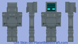 Blue Robot Minecraft Skin