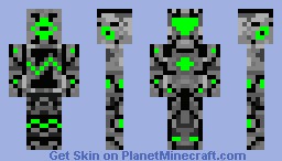 Electric Robot GREEN Minecraft Skin