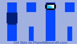Among Us Skin (Blue) - niebieski skin among us Minecraft Skin