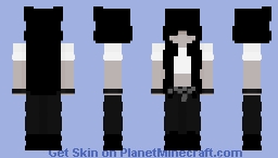 black hair girl Minecraft Skin