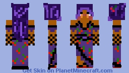 Midnight Cherry Dress Minecraft Skin