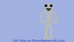 2D Skeleton Minecraft Skin