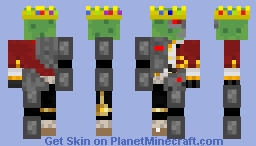 Cyborg King Slime Minecraft Skin
