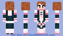 Ochaco Uraraka Minecraft Skin