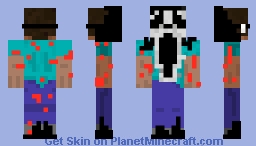 Steve Wearing Scream Mask Minecraft Skin