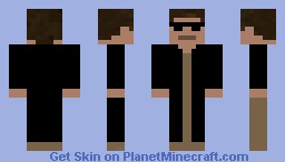 Steve in the Matrix Minecraft Skin