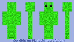 A Green Creeper Minecraft Skin