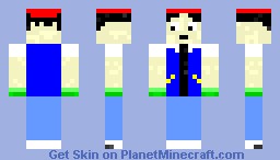 Ash!from pokemon! Minecraft Skin