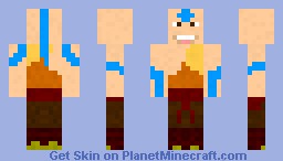 Aang fire nation avatar Minecraft Skin