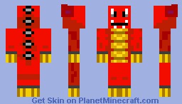 Fire Dragon Minecraft Skin