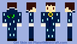 Dark Blue Wizard Minecraft Skin