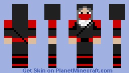 Red ninja Minecraft Skin