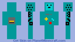 Adventure Time Bmo | Battery Pack Off Minecraft Skin
