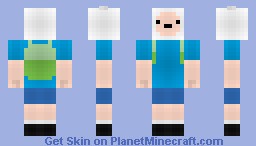 Adventure Time Finn Minecraft Skin