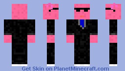 Agent Pig Minecraft Skin