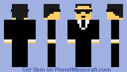 Agent Smith from Matrix Minecraft Skin