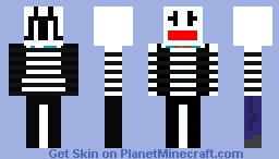Steve-Mime. Bits of Steve and bits of Mime Minecraft Skin