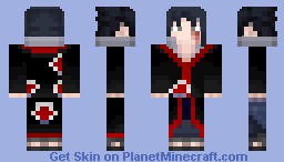Sasuke Akatsuki Minecraft Skin