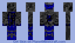 Alien Armour 1 : Blue Minecraft Skin