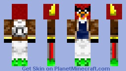 Angry Bird Man Minecraft Skin