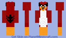 Red Angry Bird Minecraft Skin