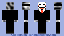 Anonymous (With Mask) 3D Minecraft Skin
