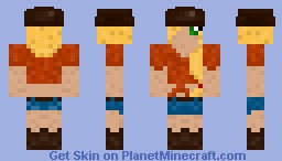 Human Applejack Skin Minecraft Skin