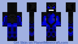 Aqua Demon Minecraft Skin