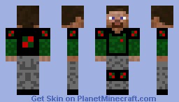 Steve Army Man (no Helmet) Minecraft Skin