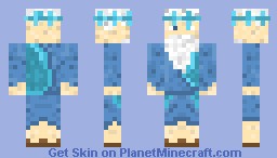 Arctic Ice/Water Wizard Minecraft Skin
