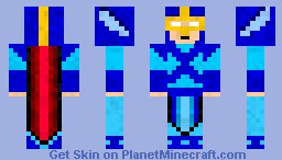 Blue Knight From Astro Boy Minecraft Skin