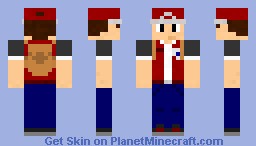 Authentic Red Minecraft Skin