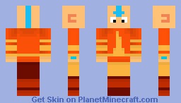Avatar Aang Minecraft Skin